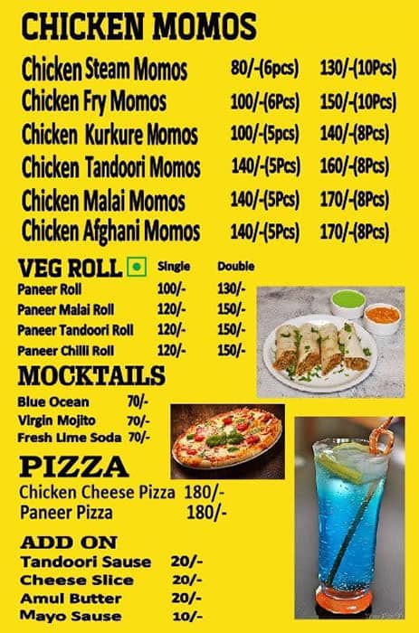 Menu of Roll & Rolls, Shahdara, New Delhi