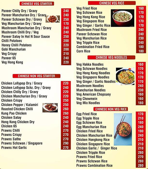 Menu of Acme Foods, Chakala, Mumbai