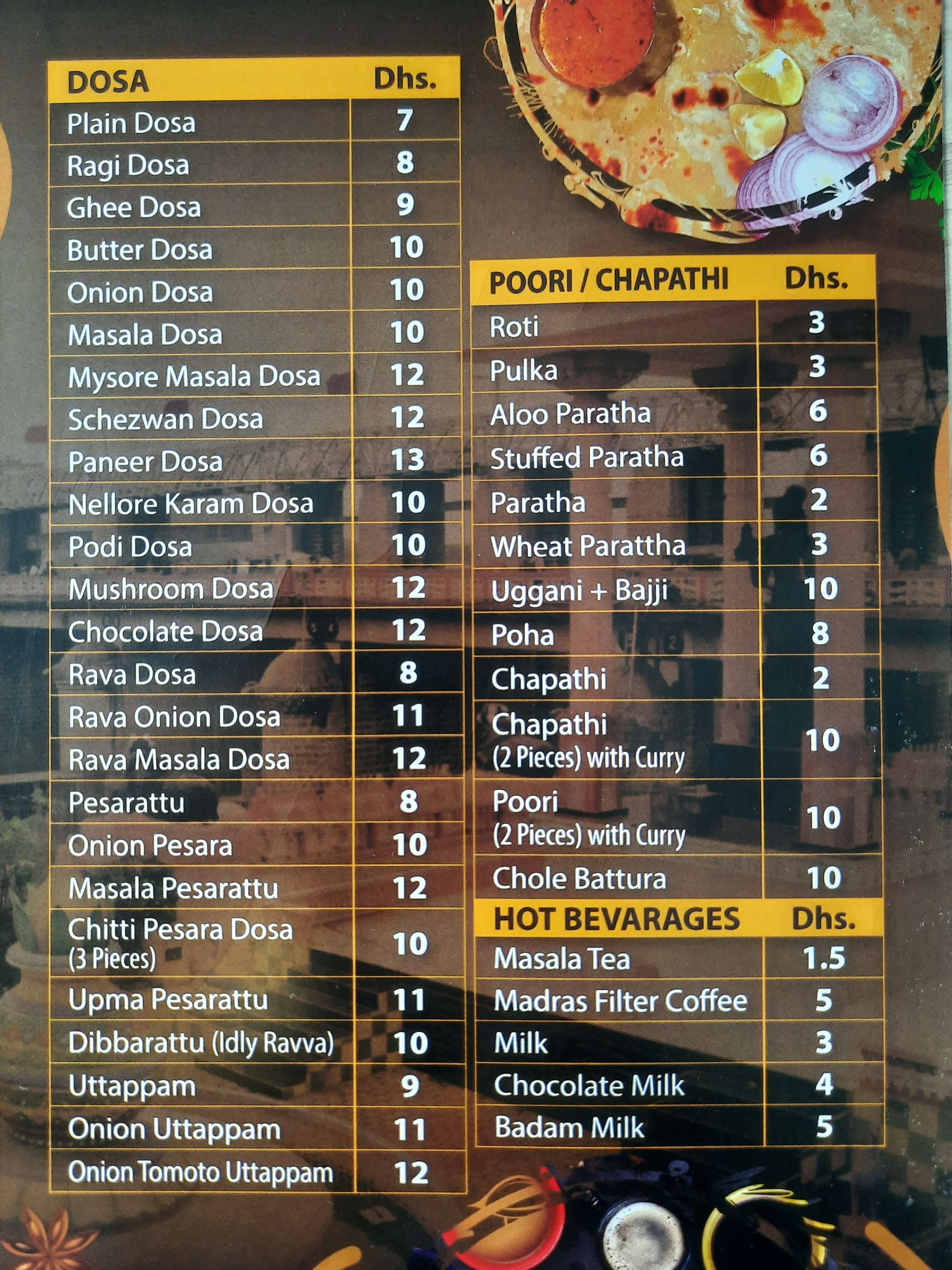 Menu of Masala Mantra Foodies Paradise, Madinat Zayed, Abu Dhabi
