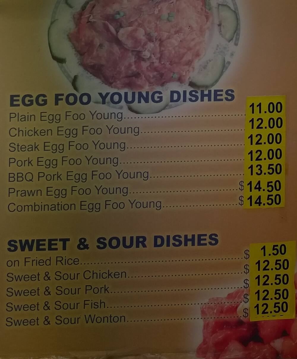 Menu at Goodwill Takeaways fast food, Auckland