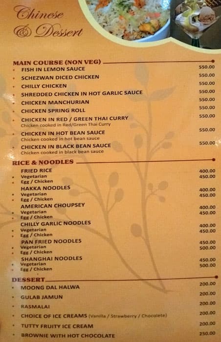 Menu at Royal Dine - Hotel Royal Cliff, Kanpur
