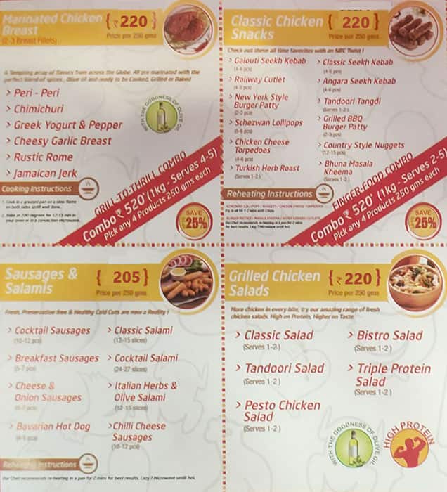 Menu at Nothing But Chicken, Mumbai, Shop 27