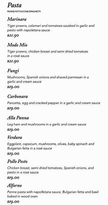 Menu at Fumo pub & bar, Eastwood