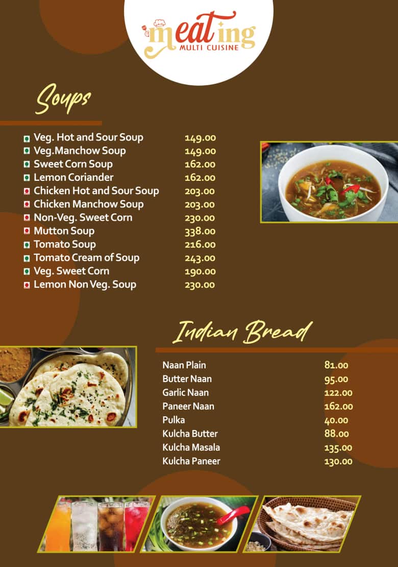 Menu of Meating Multi Cuisine, Vishalaksmi Nagar, Vizag