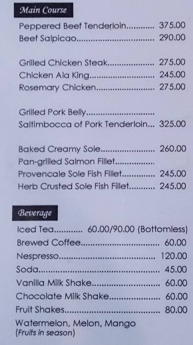 Menu at Green Pigs' Kitchen Co, Quezon City