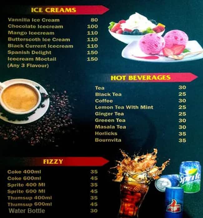 Menu at Palm Jumeira, Chennai, 19/A1