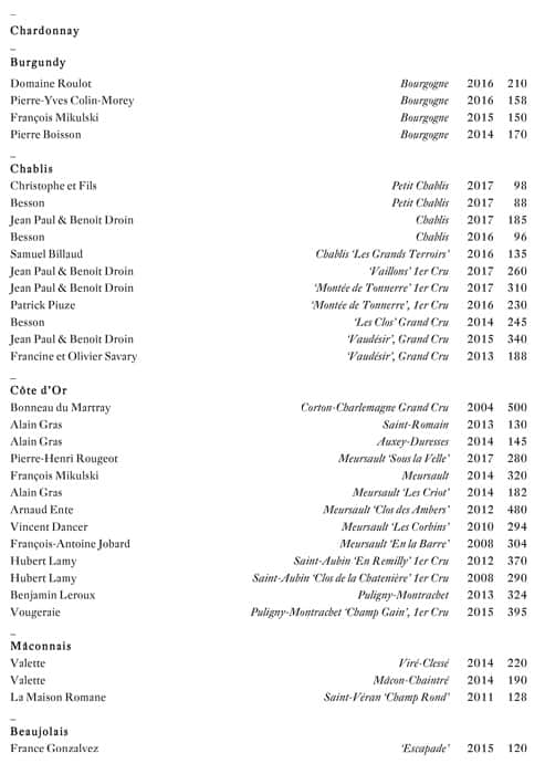 Menu at Cumulus Up. restaurant, Melbourne