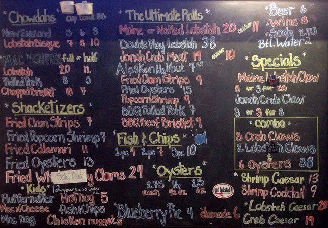 Old Port Lobster Shack Menu, Menu for Old Port Lobster Shack, Santa ...