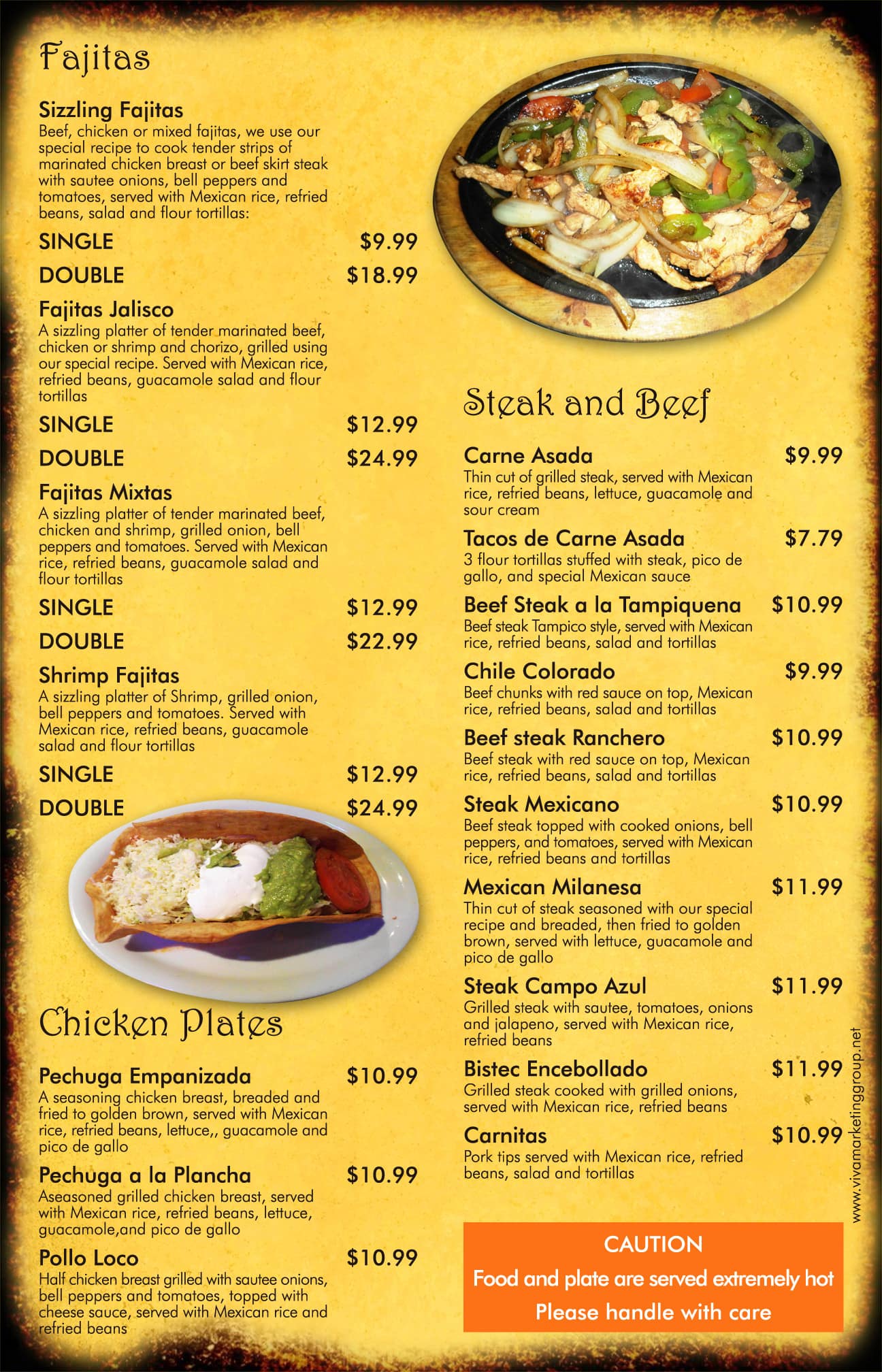 Menu at Campo Azul restaurant, Nolensville