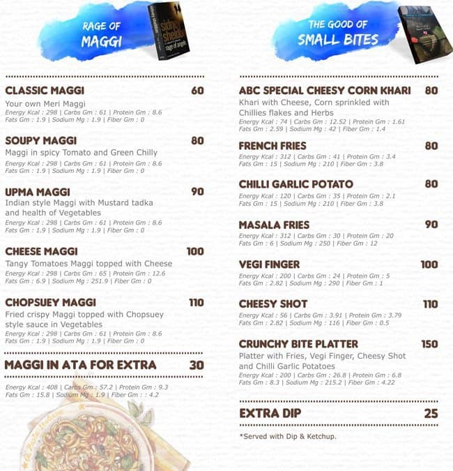 Menu at Abc, Pune, Shop no
