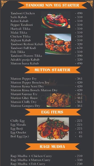 Menu at The Cloud Kitchen Restaurant, Bengaluru