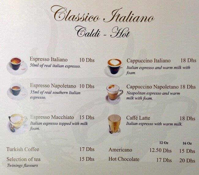 Cafe Barbera Menu, Menu for Cafe Barbera, Downtown Dubai, Dubai - Zomato