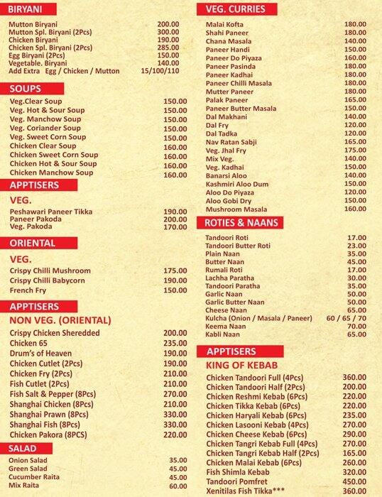 Shimla Biryani a Kolkata: Foto del Menu con Prezzi - Zomato