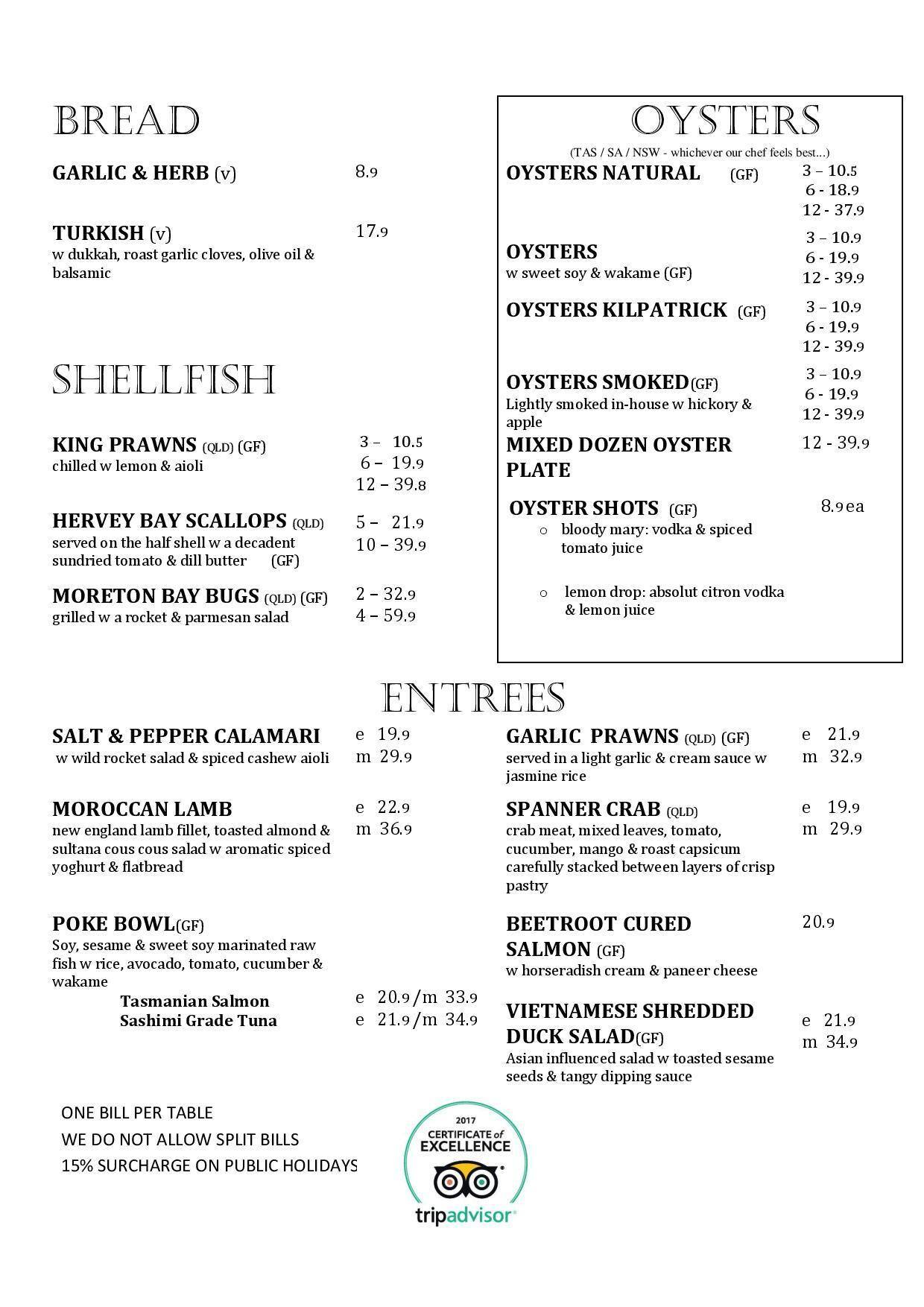 Yellowfin Seafood Restaurant, Broadbeach, Gold Coast - Urbanspoon/Zomato