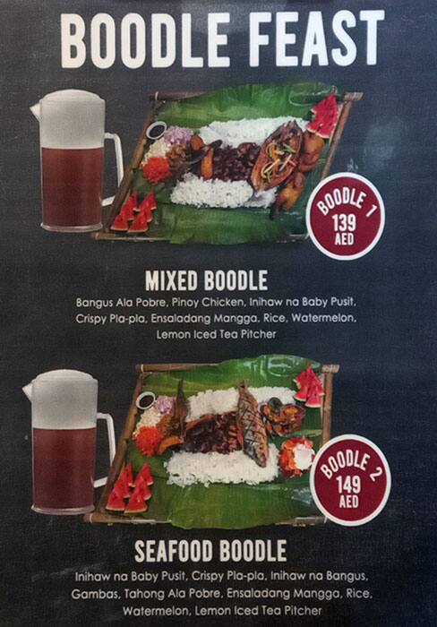 Menu at Tapa King Party Hall restaurant, Dubai, Al Jazira St