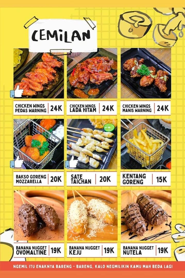 Menu at WARUNG KUNING restaurant, Bogor