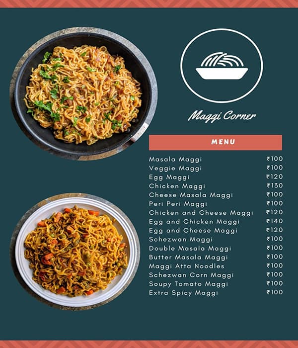Menu of Maggi Corner, Sector 43, Gurgaon