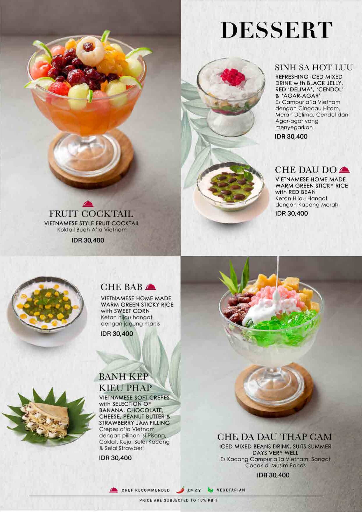 Menu at Do An, Jakarta, Cilandak Town Square