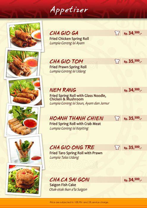 Menu at Do An restaurant, Jakarta, Jl. Boulevard Pantai Indah Kapuk