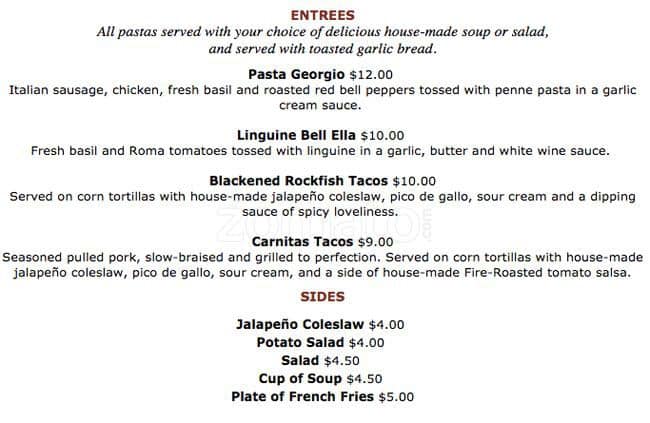 Menu at The Lamp pub & bar, Portland