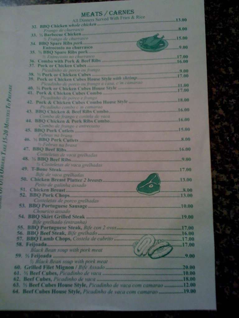 Online Menu of Paulos Barbeque Restaurant, South Plainfield, New Jersey ...