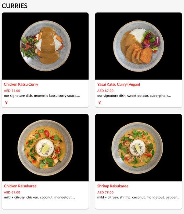 Menu of Wagamama, The Greens, Dubai