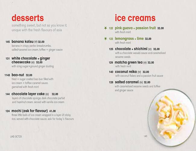 Menu of Wagamama, The Greens, Dubai