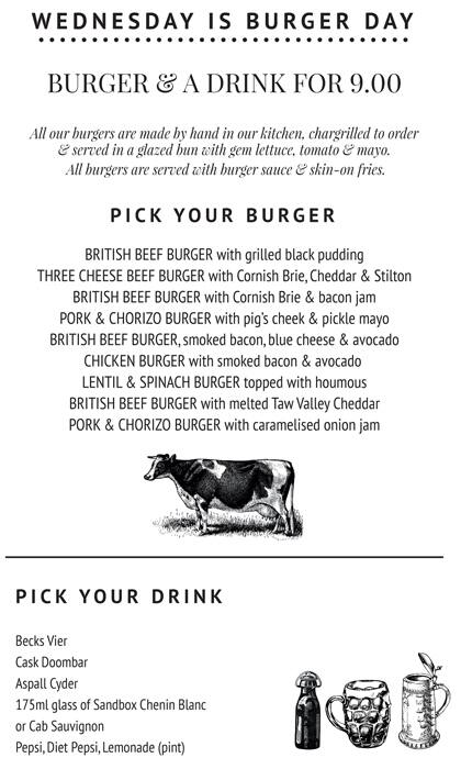 Menu at The Walmer Castle pub & bar, London