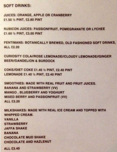 Menu at Fuel Cafe Bar, Manchester, 448 Wilmslow Rd
