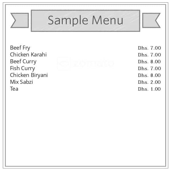 Menu at Al Naser restaurant & Biryani House LLC, Ajman