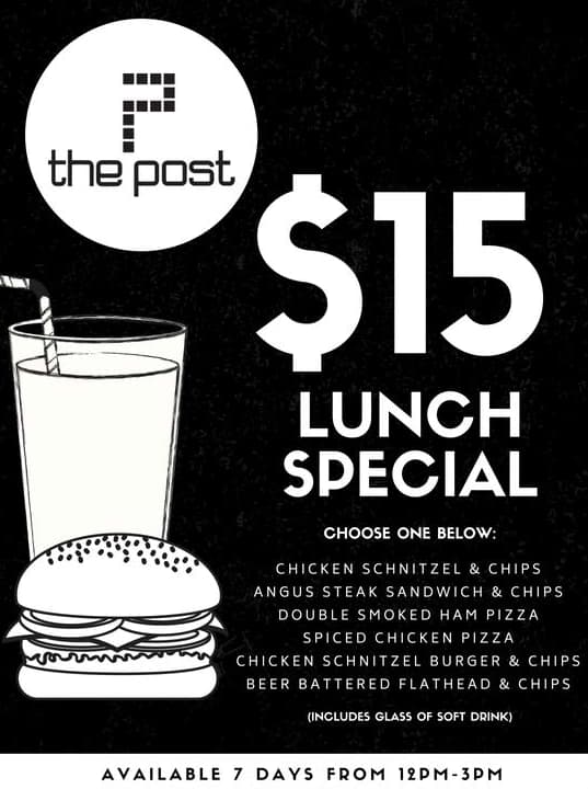 Menu at The Post pub & bar, Rosehill