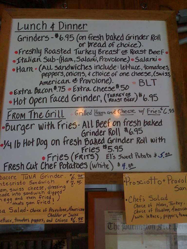 Menu at Joey’s Junction Bakery and Cafe, Highgate