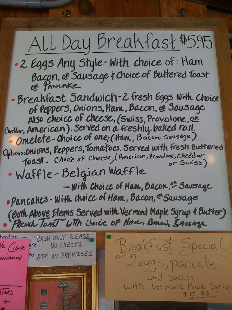 Menu at Joey’s Junction Bakery and Cafe, Highgate