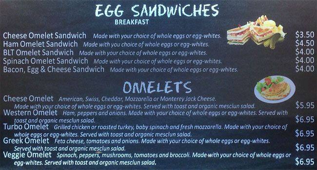 Menu at Peas & Pickles restaurant, New York City