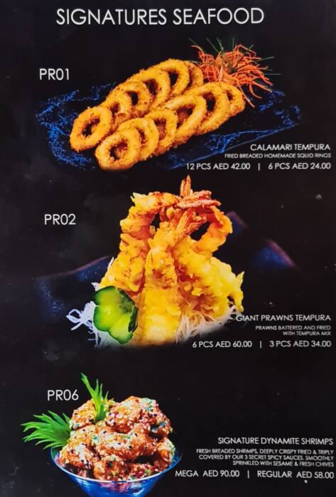Menu at Sushi Nations - Latifa Tower fast food, Dubai, Sheikh Zayed Rd