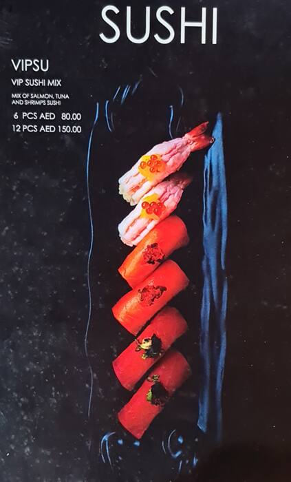 Menu at Sushi Nations - Latifa Tower fast food, Dubai, Sheikh Zayed Rd