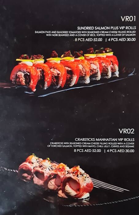 Menu at Sushi Nations - Latifa Tower fast food, Dubai, Sheikh Zayed Rd