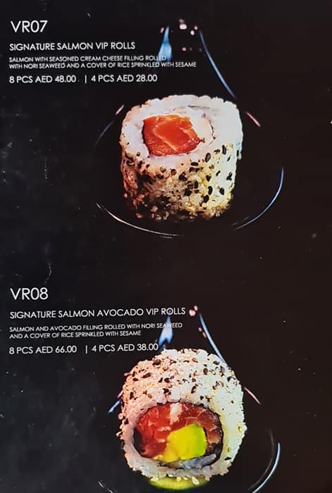 Menu at Sushi Nations - Latifa Tower fast food, Dubai, Sheikh Zayed Rd