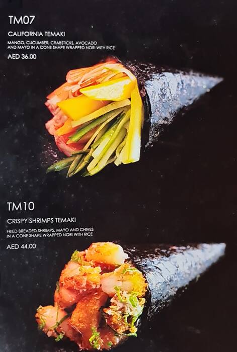 Menu at Sushi Nations - Latifa Tower fast food, Dubai, Sheikh Zayed Rd