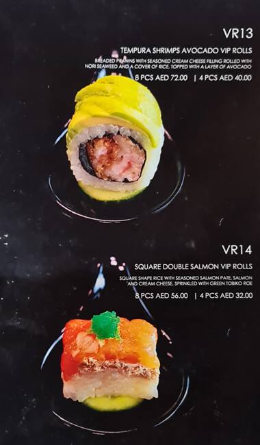Menu at Sushi Nations - Latifa Tower fast food, Dubai, Sheikh Zayed Rd