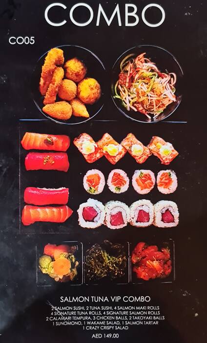 Menu at Sushi Nations - Latifa Tower fast food, Dubai, Sheikh Zayed Rd