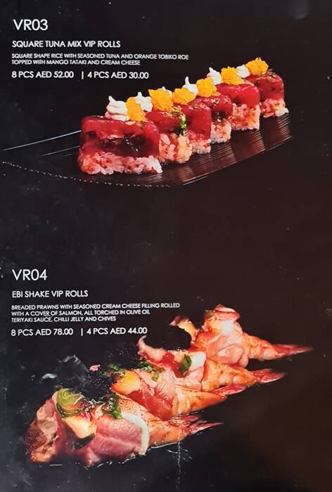 Menu at Sushi Nations - Latifa Tower fast food, Dubai, Sheikh Zayed Rd