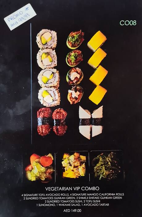 Menu at Sushi Nations - Latifa Tower fast food, Dubai, Sheikh Zayed Rd