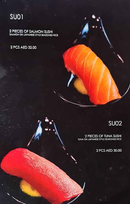 Menu at Sushi Nations - Latifa Tower fast food, Dubai, Sheikh Zayed Rd