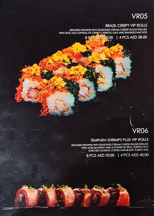 Menu at Sushi Nations - Latifa Tower fast food, Dubai, Sheikh Zayed Rd