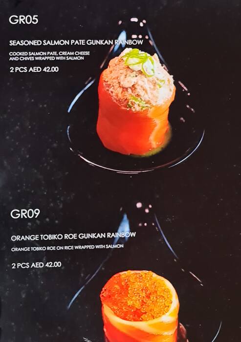 Menu at Sushi Nations - Latifa Tower fast food, Dubai, Sheikh Zayed Rd