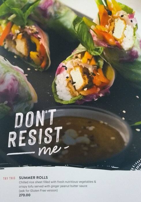 Menu at e'woke, Hyderabad