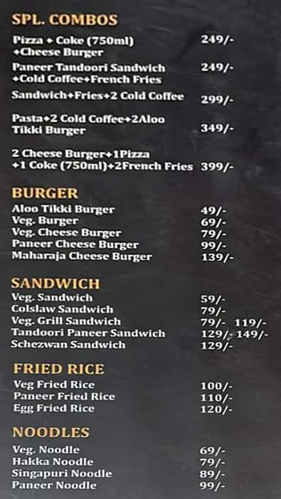 Menu at Benaam cafe, Greater Noida