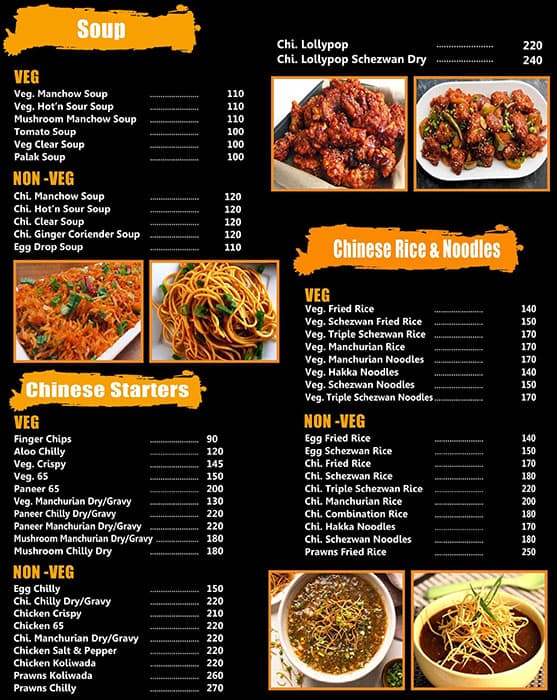 Menu of Sai Shrisha Indian & Chinese Fast Food, Naupada, Thane West, Thane