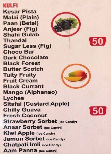 Kings Kulfi Menu, Menu for Kings Kulfi, Sahibabad, Ghaziabad - Zomato